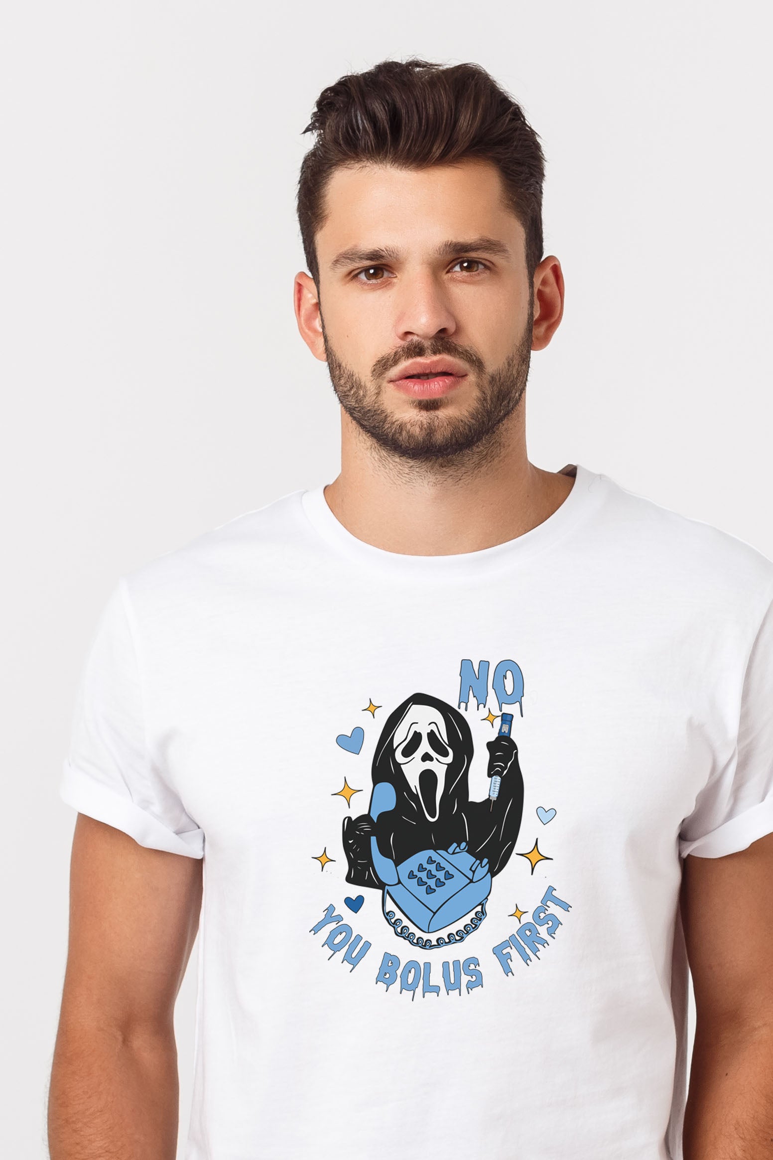 No, you bolus first - Unisex T-Shirt – MyDiabeticLife